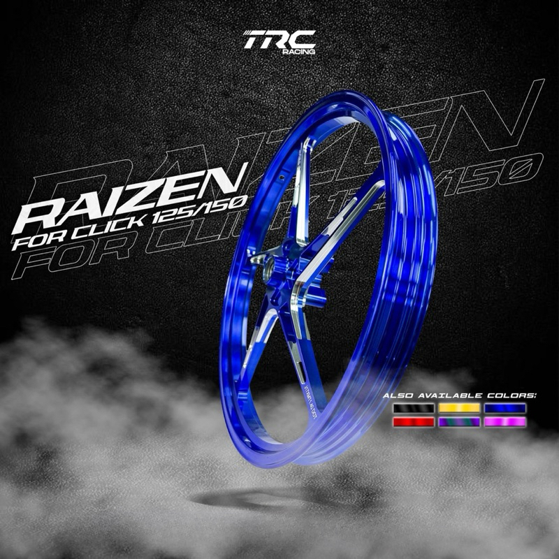 TRC MAGS RAIZEN CNC 5spokes 1.4, 1.4x17 CLICK125, CLICK150 | Shopee ...