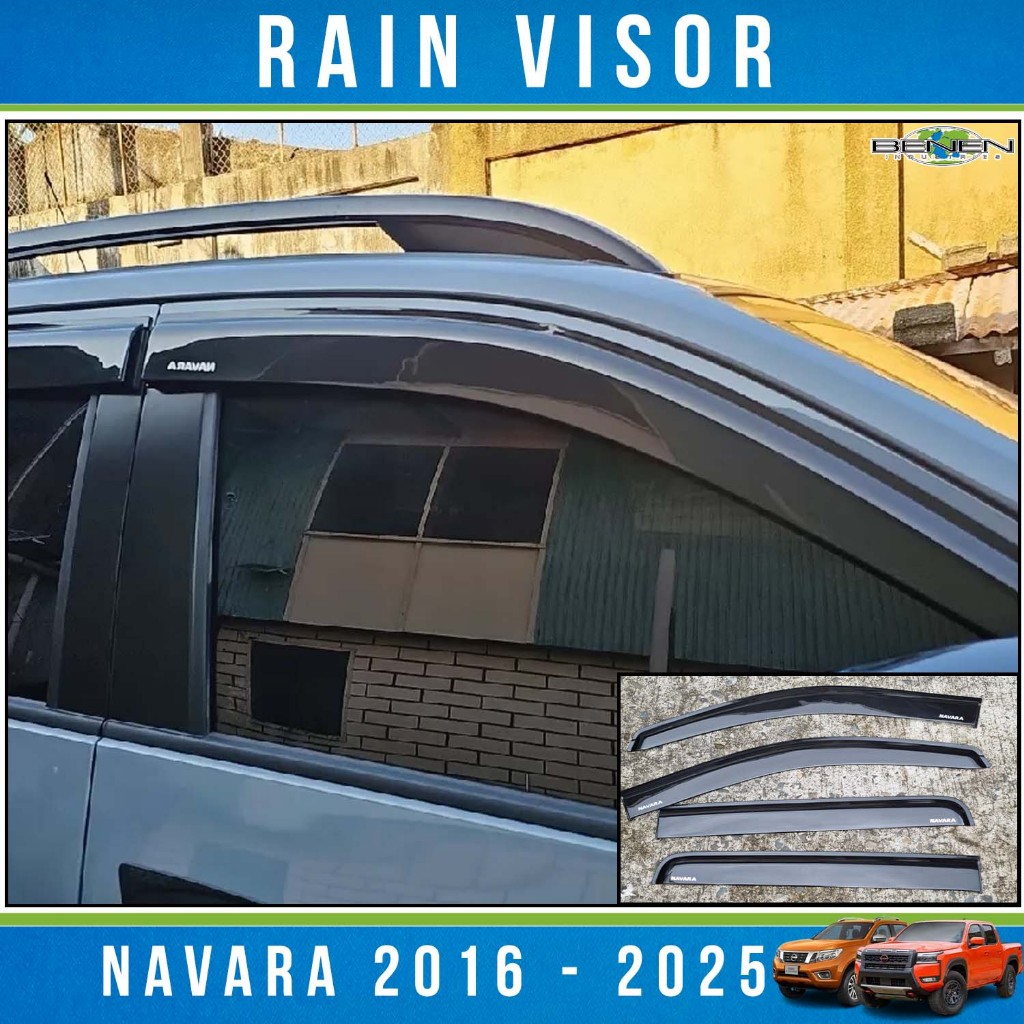 Rain Guard Window Visor NAVARA 2016 - 2025 OEM Type | Shopee Philippines