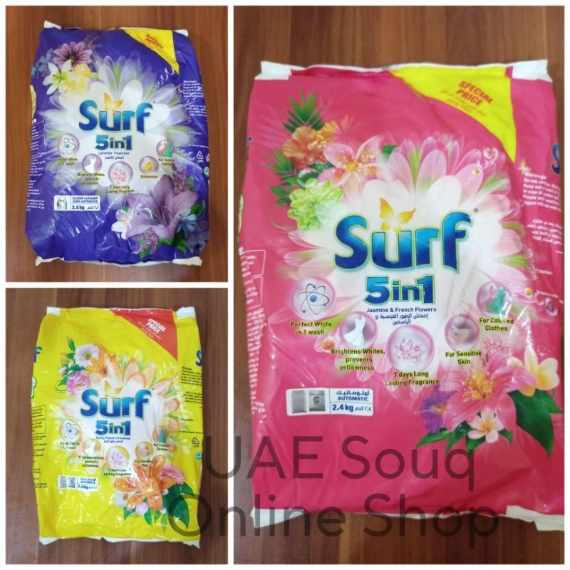 Surf 5-In-1 Laundry Powder Detergent 2.4kg | Shopee Philippines