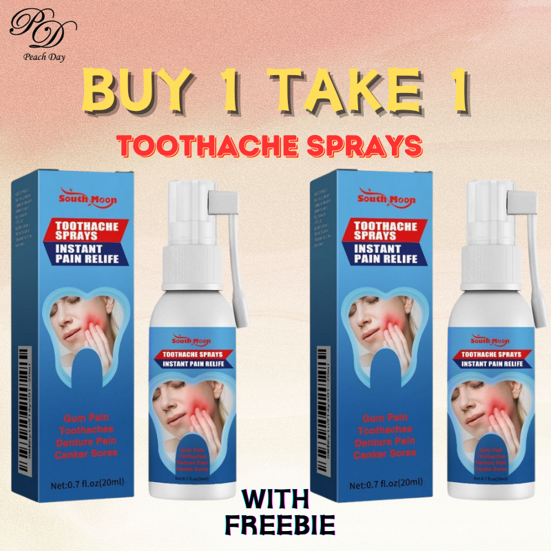 【BUY 1 TAKE 1】Tooth Pain Relief Spray Teeth Decay Remover Periodontitis ...
