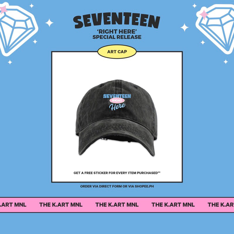 SVT ‘RIGHT HERE’ - CAP | Shopee Philippines