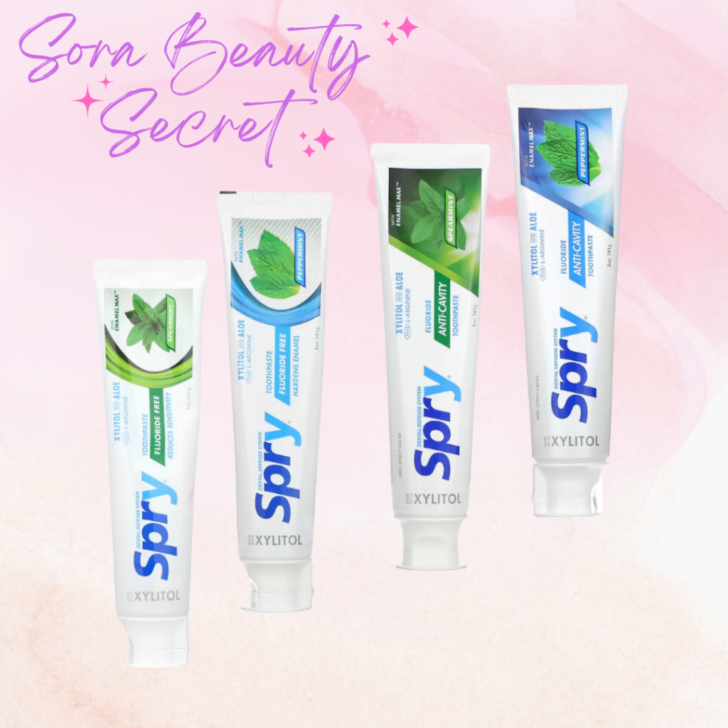 Sora Beauty | Xlear, Spry Toothpaste, Fluoride Free, & with Fluoride ...