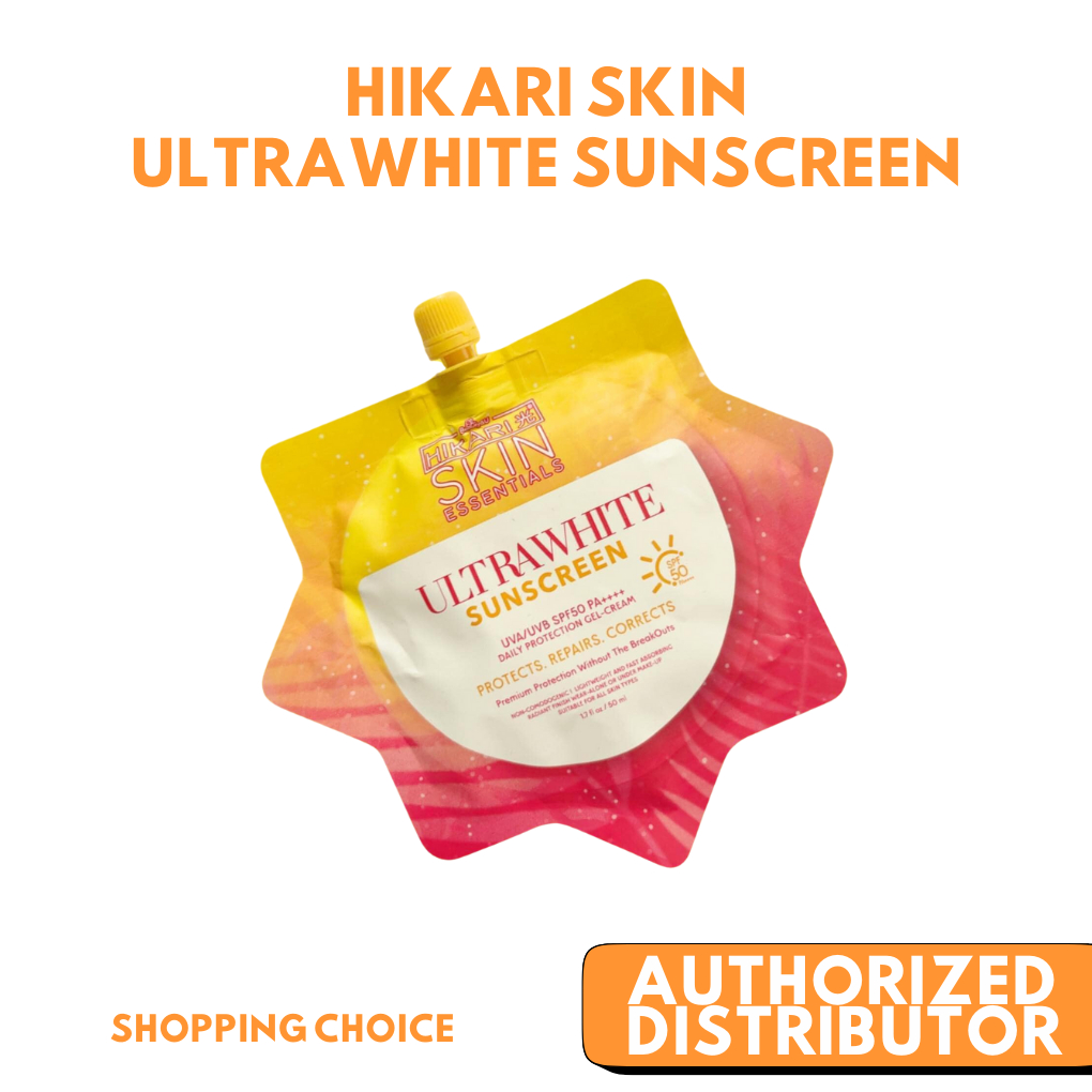 Hikari Skin Essentials - UltraWhite Sunscreen SPF 50 PA ++++ | Shopee ...