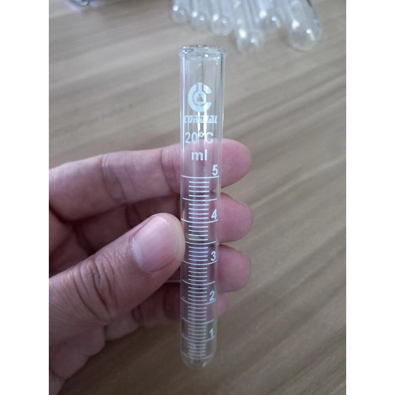 MT- MEASURING TEST TUBE GRADUATED BOROSILICATE GLASS MEASURING /5ML ...