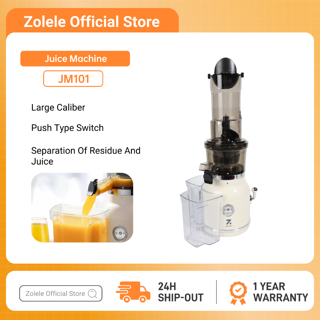 ZOLELE JM101 Electric Juicer 150W Automatic Juice Separation Fruit And Vegetable Large Caliber ...
