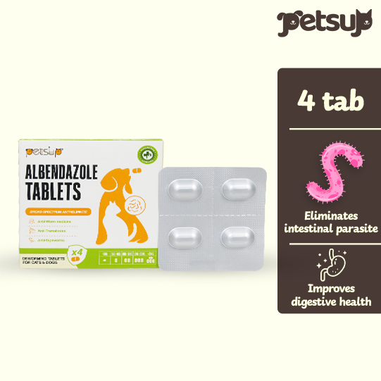 Petsup Pet Deworming Albendazole Tablet Fast Effective Intestinal ...