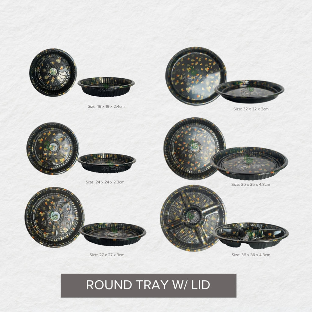 10pcs Round Sushi Tray Platter(Bilao)/Round Takoyaki Tray Platter ...