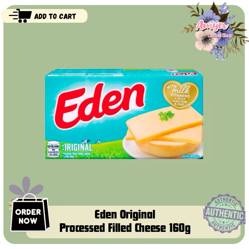 Eden Original Processed Filled Cheese 160grams | Shopee Philippines