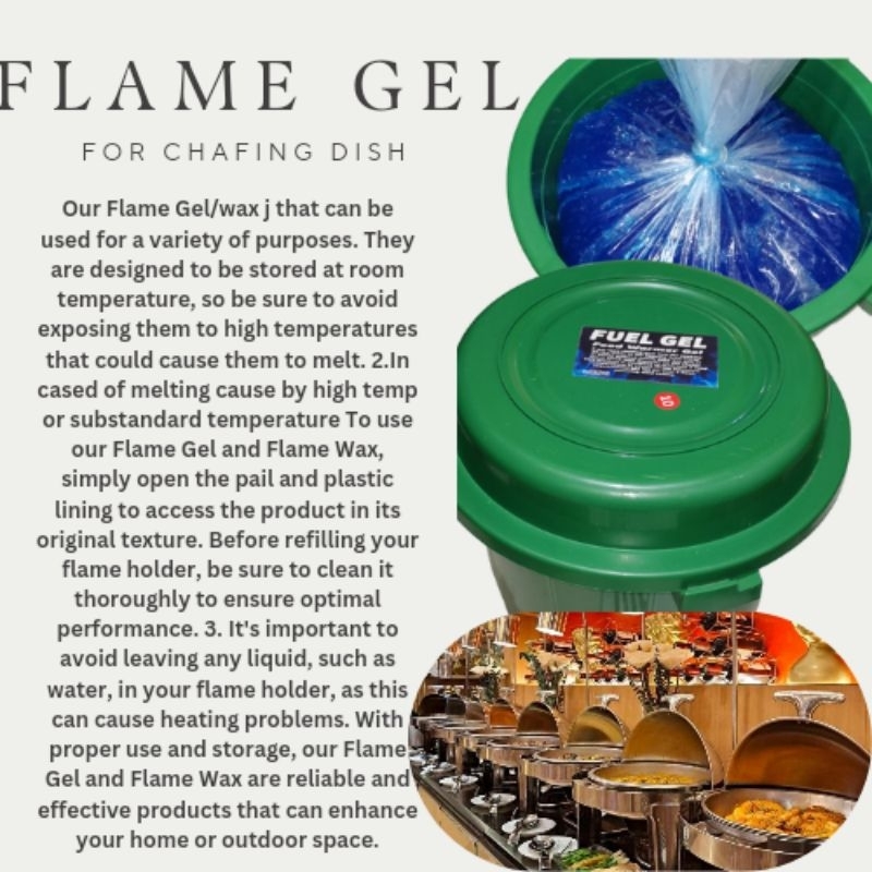 Flame gel for chafing dish 6 kilos | Shopee Philippines