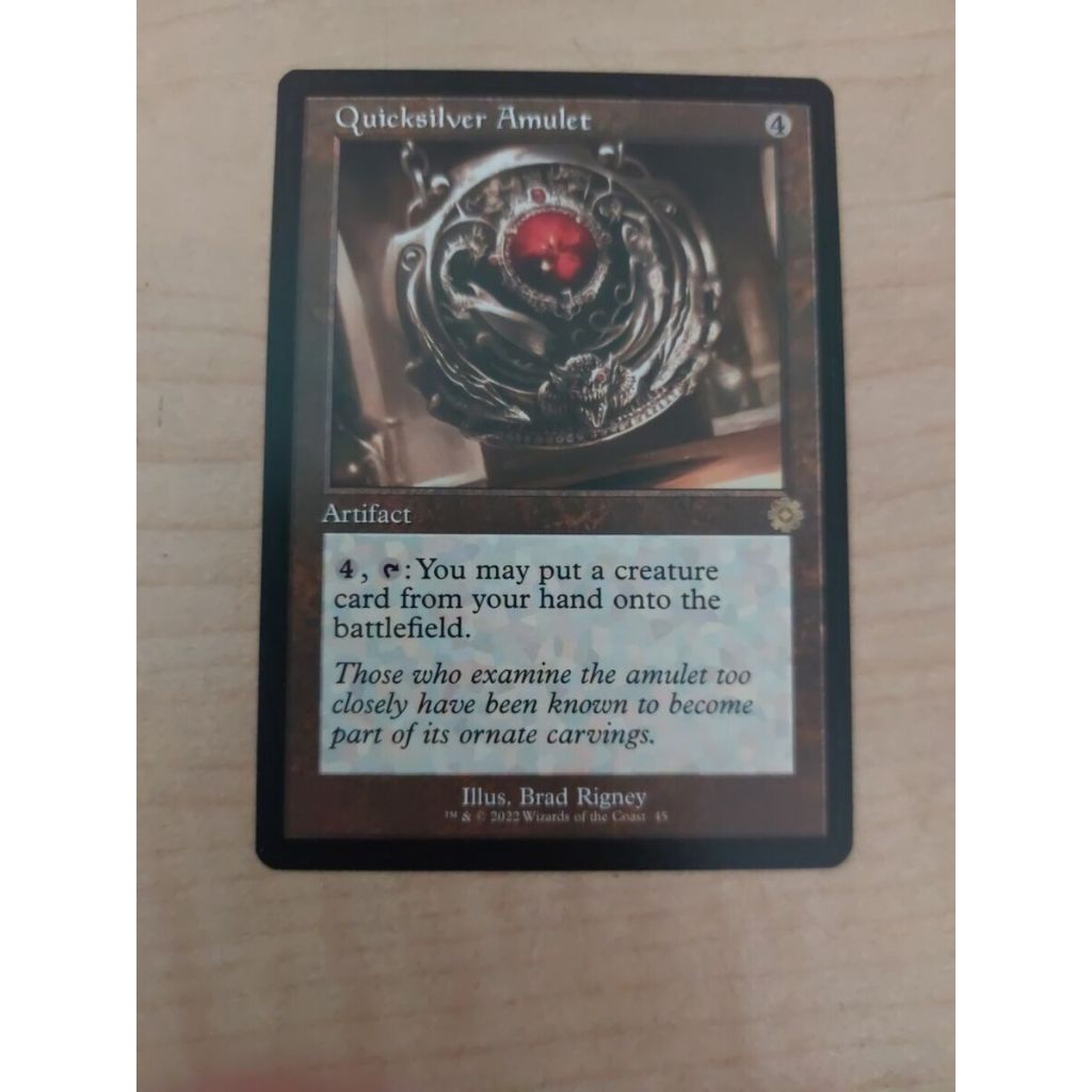 MTG Quicksilver Amulet BRO Brothers War Magic the Gathering | Shopee ...