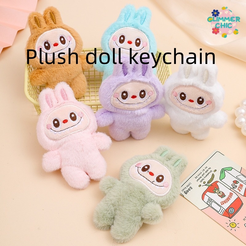 Labubu Plush Doll Keychain Available in four colours Students Backpack ...