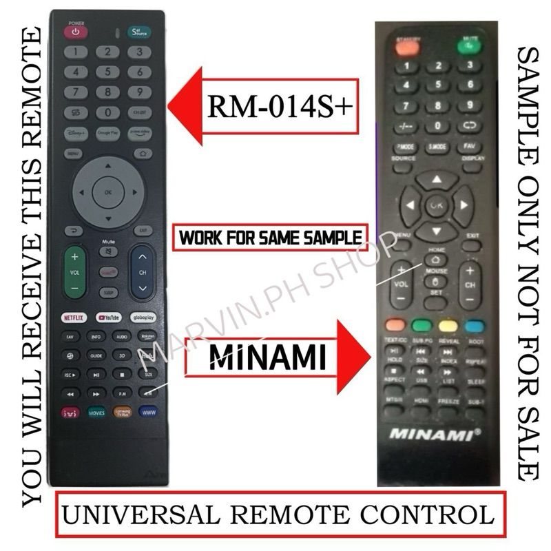 Remote Control for MINAMI Universal Smart tv Remote Na Gagana Sa Tv Mo ...