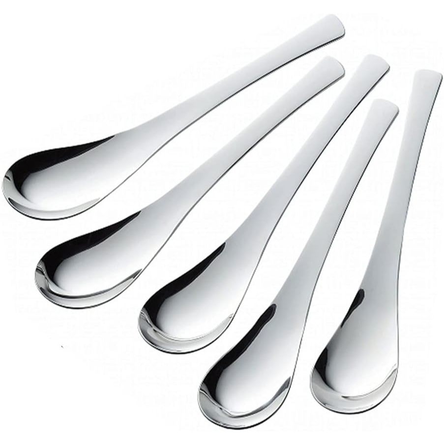 Shimomura Kihan Renge Spoons Set of 5, Made in Japan, Stainless Steel ...