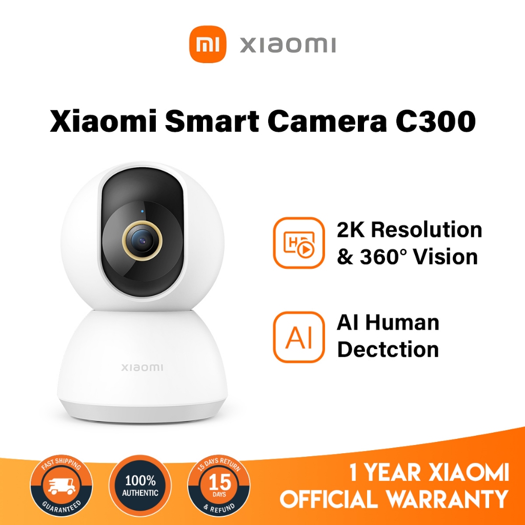 Xiaomi Camera C300/C500/C400/CW300/C200/C500 Dual 360° CCTV Full Color ...