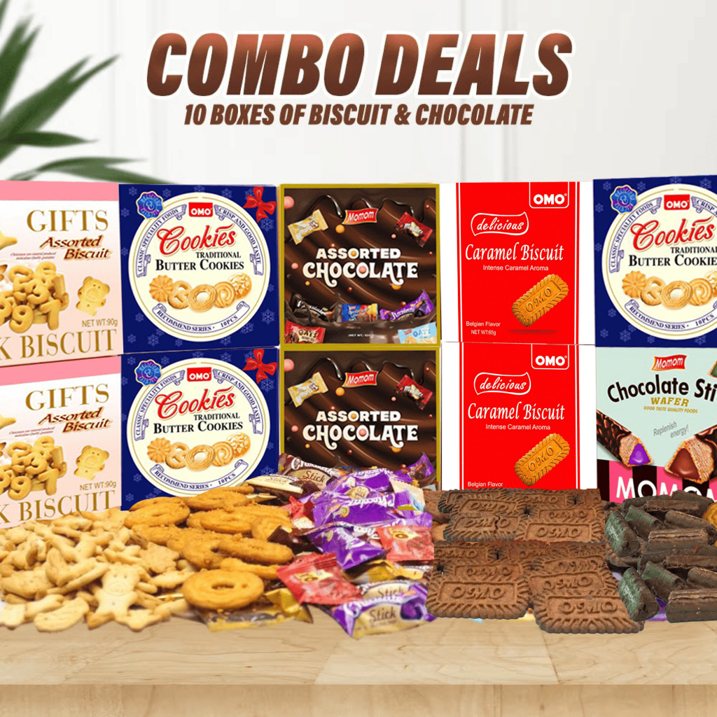 [COMBO DEALS] 10 Boxes of Assorted Chocolate, Hi-Choco, Milk Biscuit ...