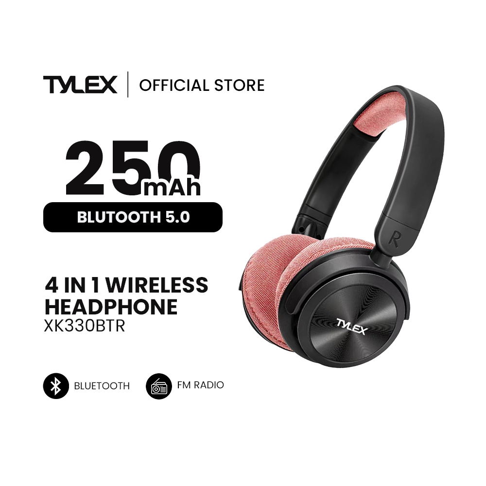 TYLEX XK330BTR Headphones 4 In 1 Wireless Stereo TF Card Play FM Radio ...