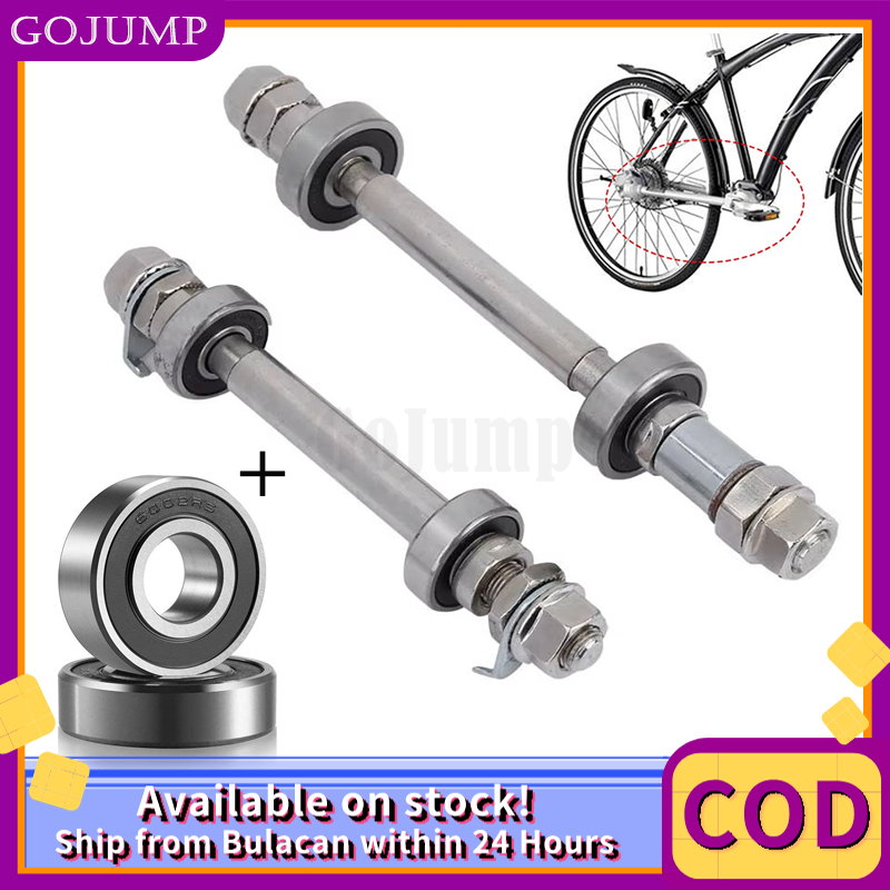 1Pcs MTB Solid Axle Sealed Bearing Front 140mm Rear 180mm and 2Pcs 6000 ...