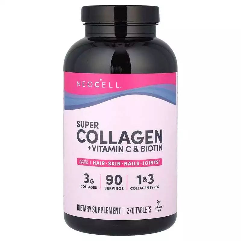 Neocell, Super Collagen Tablets + Vitamin C & Biotin, 270 Tablets ...