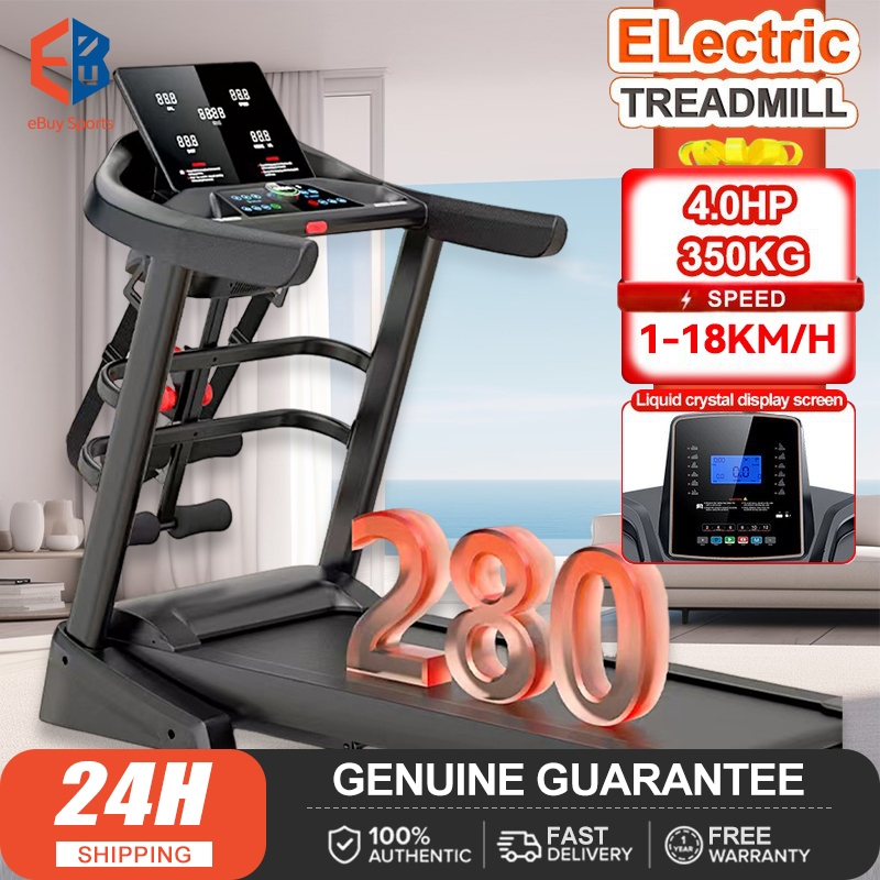 Multifunctional Treadmill 4.0HP Electric 1-18KM/H Walking Pad Foldable ...
