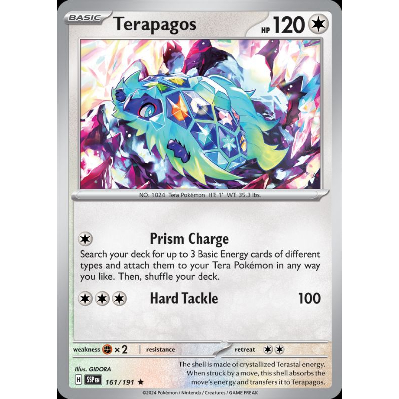 Pokemon Card, Terapagos 161/191, Holo. (ENGLISH TYPE) | Shopee Philippines