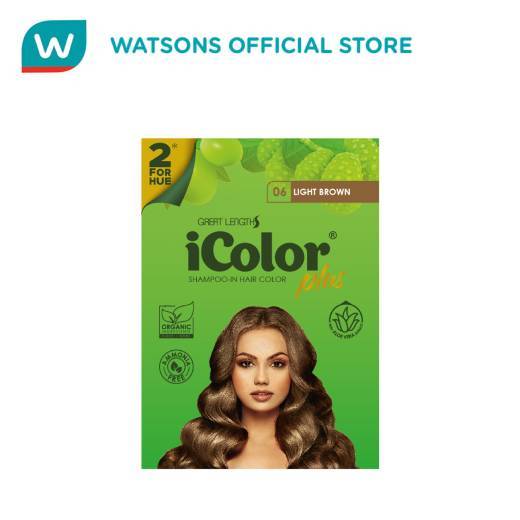 ICOLOR Plus Shampoo Dye 2 For Hue Light Brown 30ml | Shopee Philippines