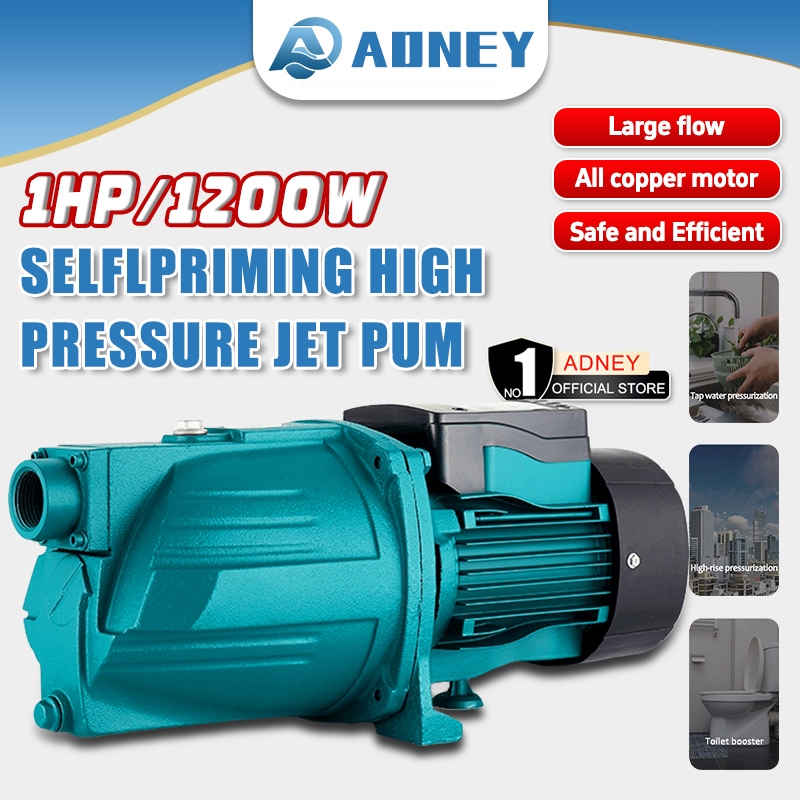 1200W/1HP Electric Jet Pump Water Pump Self Priming Jetmatic Heavy Duty ...