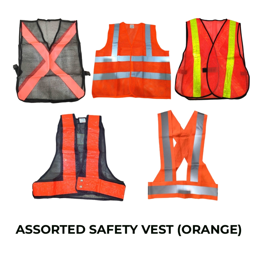 Assorted Safety Vest With Reflector Orange and Green | Shopee Philippines