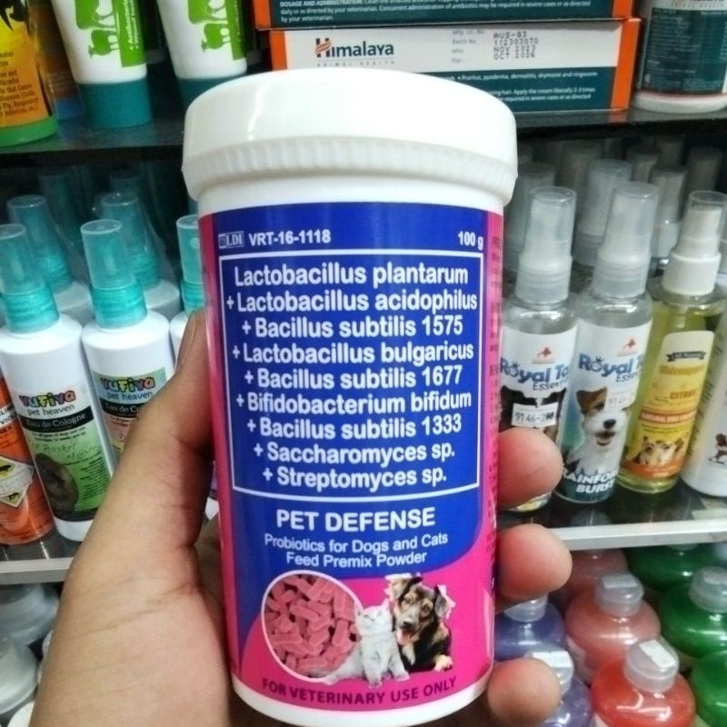 Pet Defense Probiotics for Dogs and Cat Feed Premix Powder 100g ...