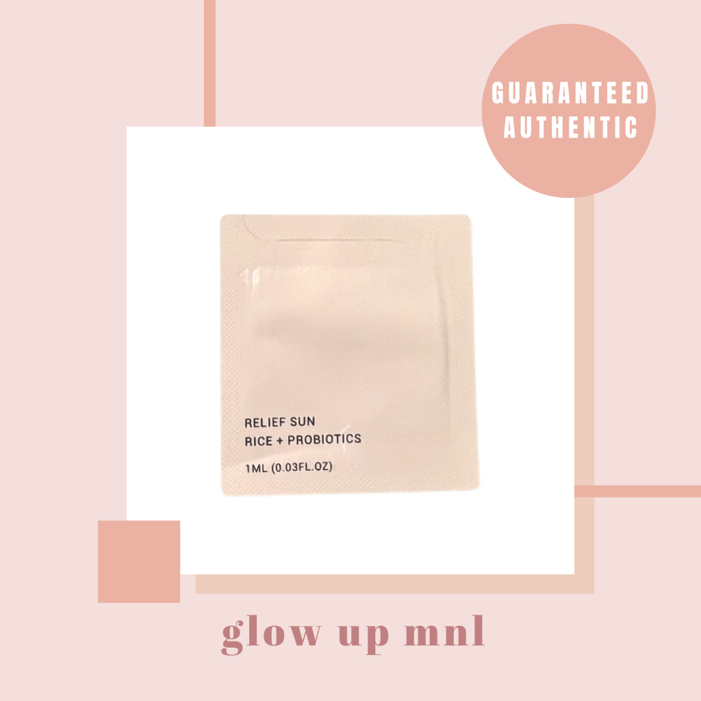 Rice + Probiotics Relief Sun Sunscreen Sample Sachet 1ml | Shopee ...