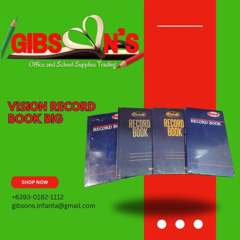 VISION Record Book (Big ) | Shopee Philippines