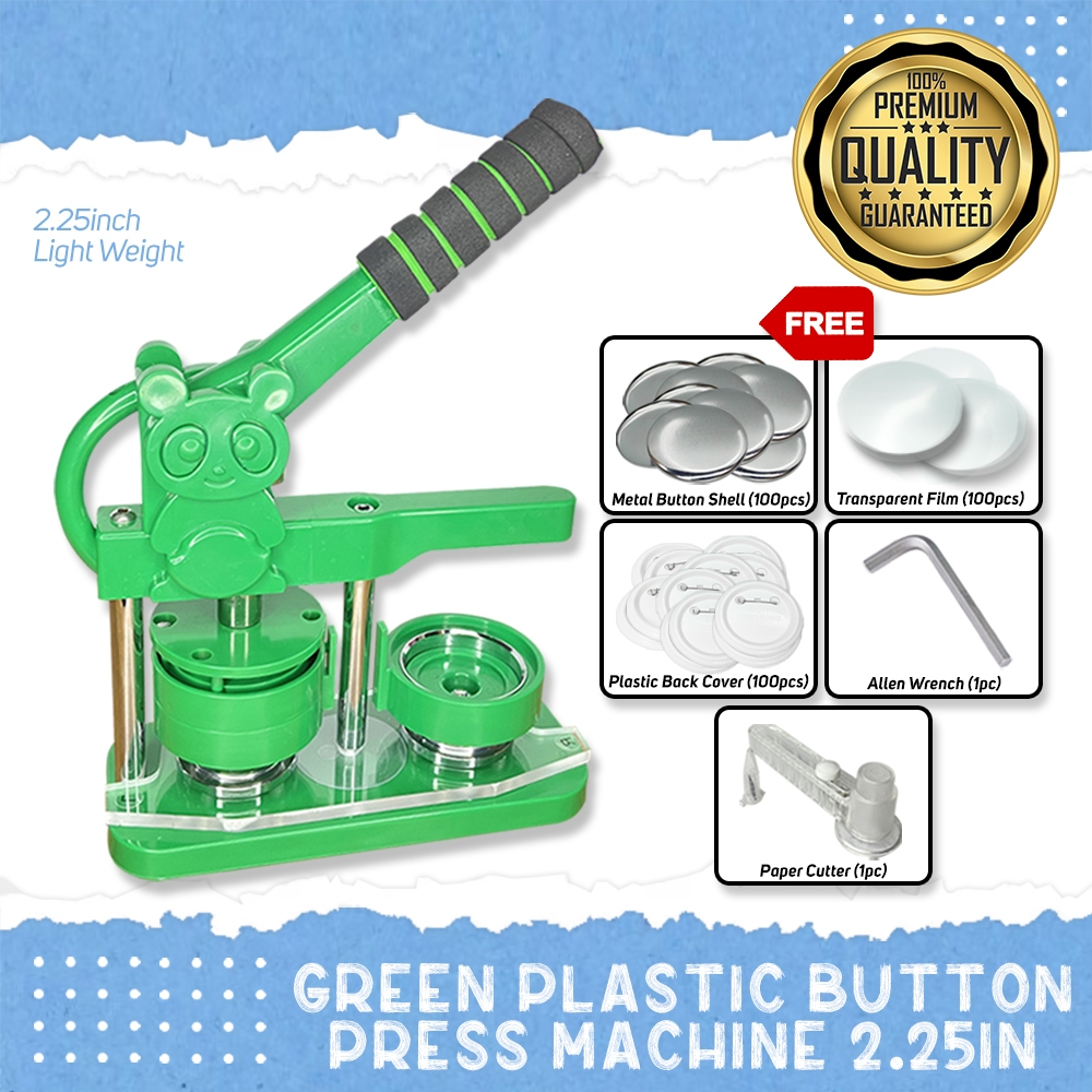 Green Plastic Button Press Machine (2.25inch) | Shopee Philippines