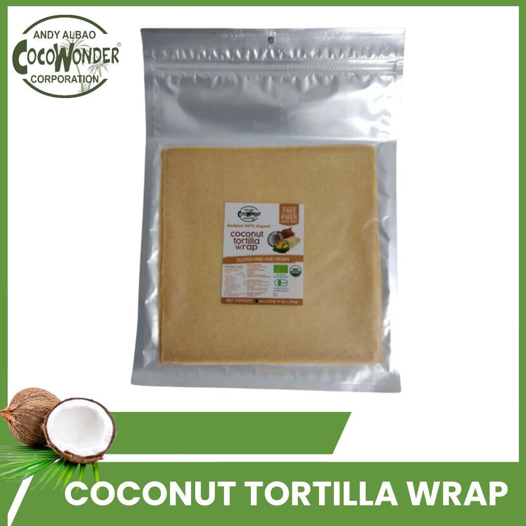 COCONUT WRAP GLUTEN FREE | COCOWONDER | 100% CERTIFIED ORGANIC | Shopee ...