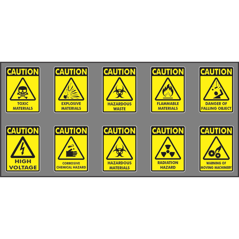 Caution Sign Stickers Laminated (High Quality) | Shopee Philippines