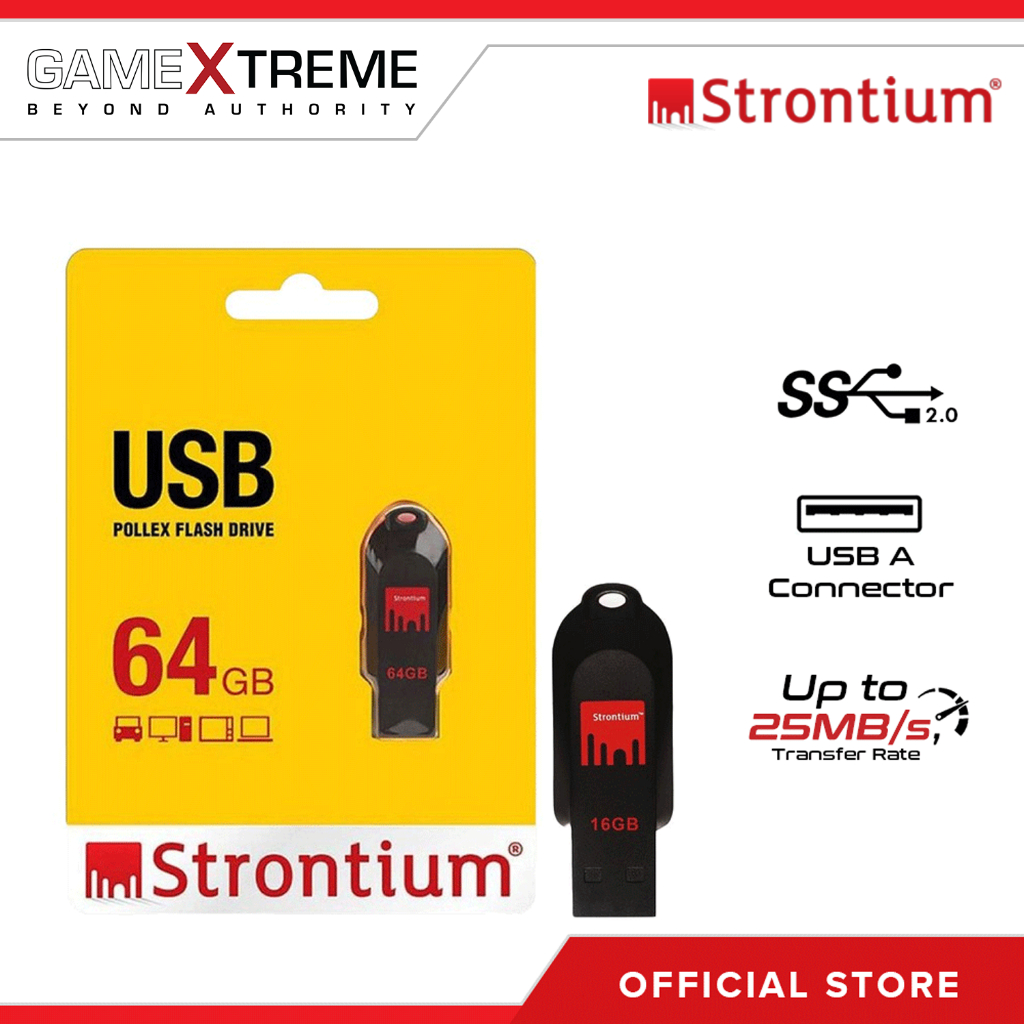 Strontium Pollex 64GB USB 2.0 Flash Drive (Black) | Shopee Philippines