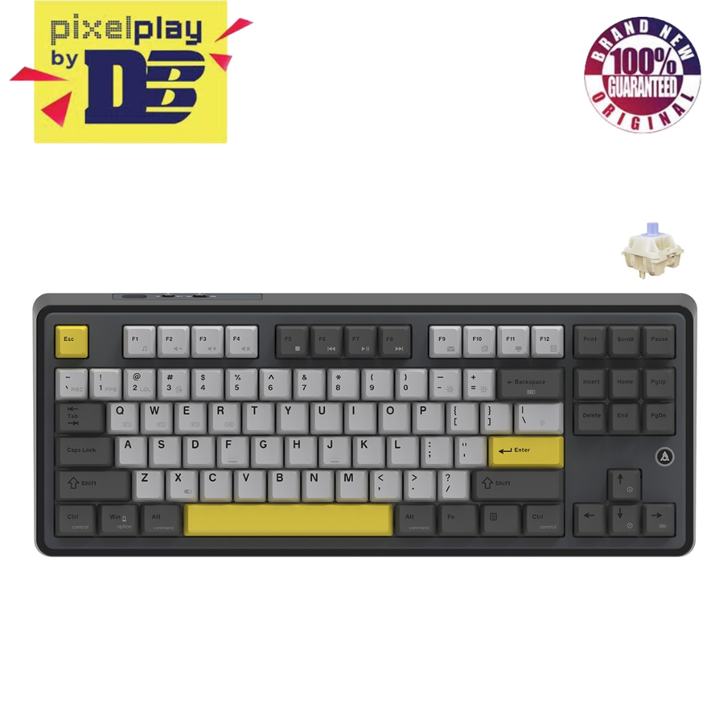 Ajazz AK870 RGB Tri-Mode 87-Keys TKL Gasket-mounted Hot Swappable ...