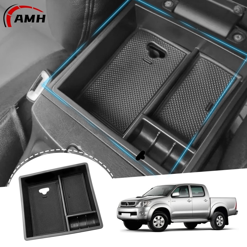 For Toyota Fortuner Hilux Innova 2004 - 2015 Armrest Storage Box Tray ...