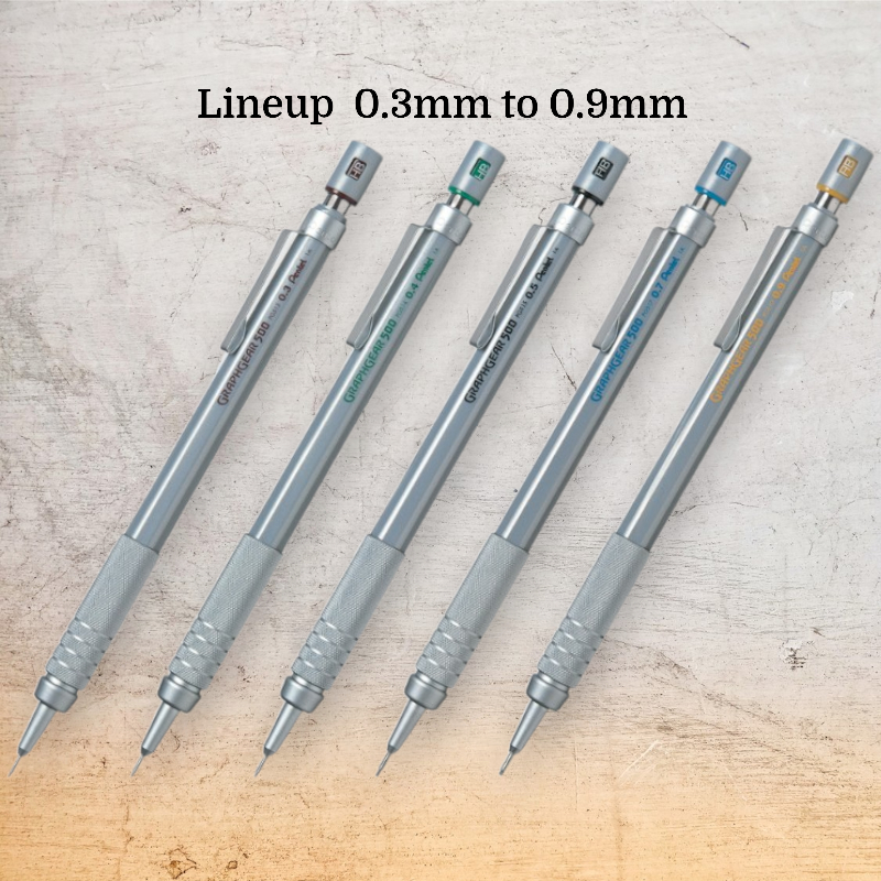 Pentel Mechanical Pencil Graph Gear 500 Variations PG513 PG514 PG515 ...