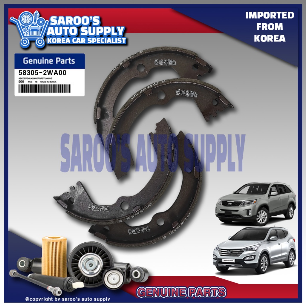[Genuine] Brake Shoe For Santa Fe (13-18) , Sorento (12-14) , Original ...