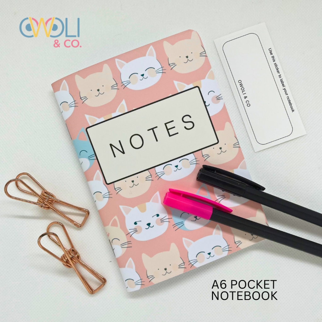 OWOLI&CO A6 Pocket Notebook / Journal - Ruled and Dotted Pages | Shopee ...