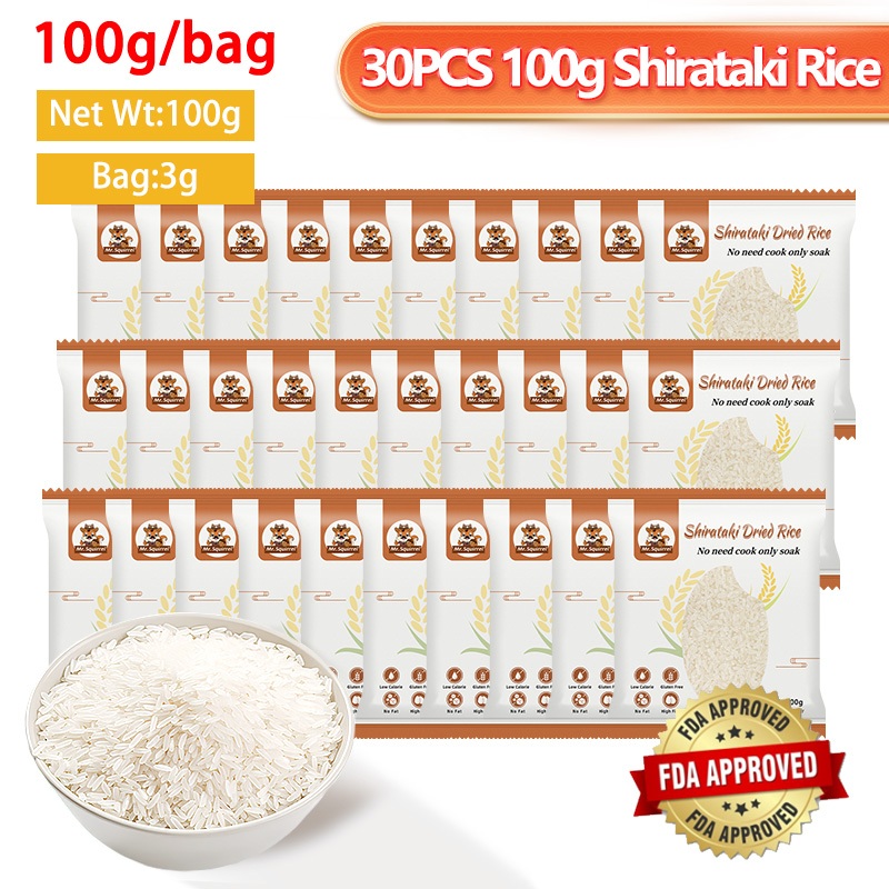 Mr.Squirrel Dried Shirataki Rice Konjac Rice Keto Low Carb | Shopee ...