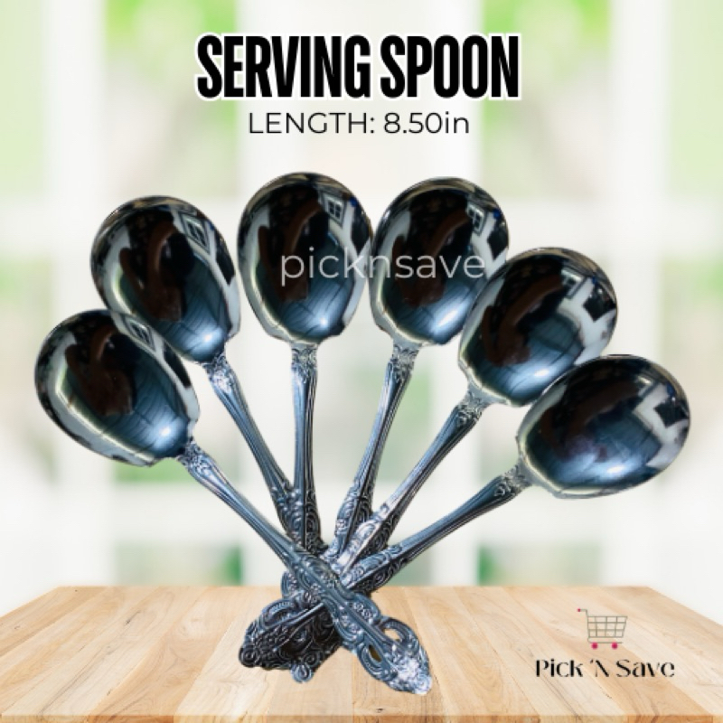 Sandok Big Spoon Stainless Steel Serving Spoon 1pc | Shopee Philippines