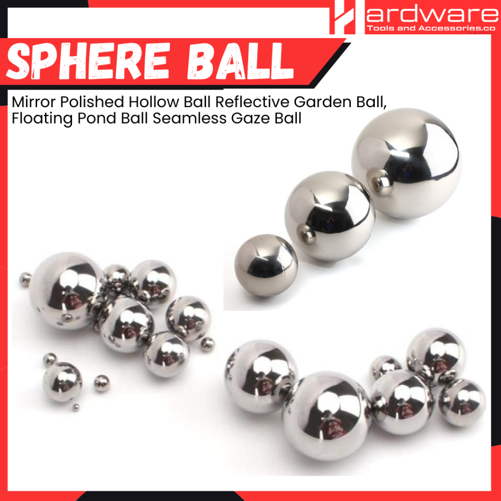 Stainless Steel Sphere Ball Titanium Silver Hollow Ball Home Garden ...