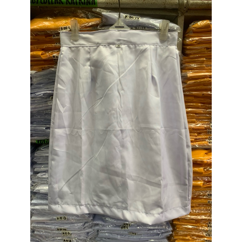 SCHOOL UNIFORM WHITE PENCIL CUT PITCH TWILL | Shopee Philippines