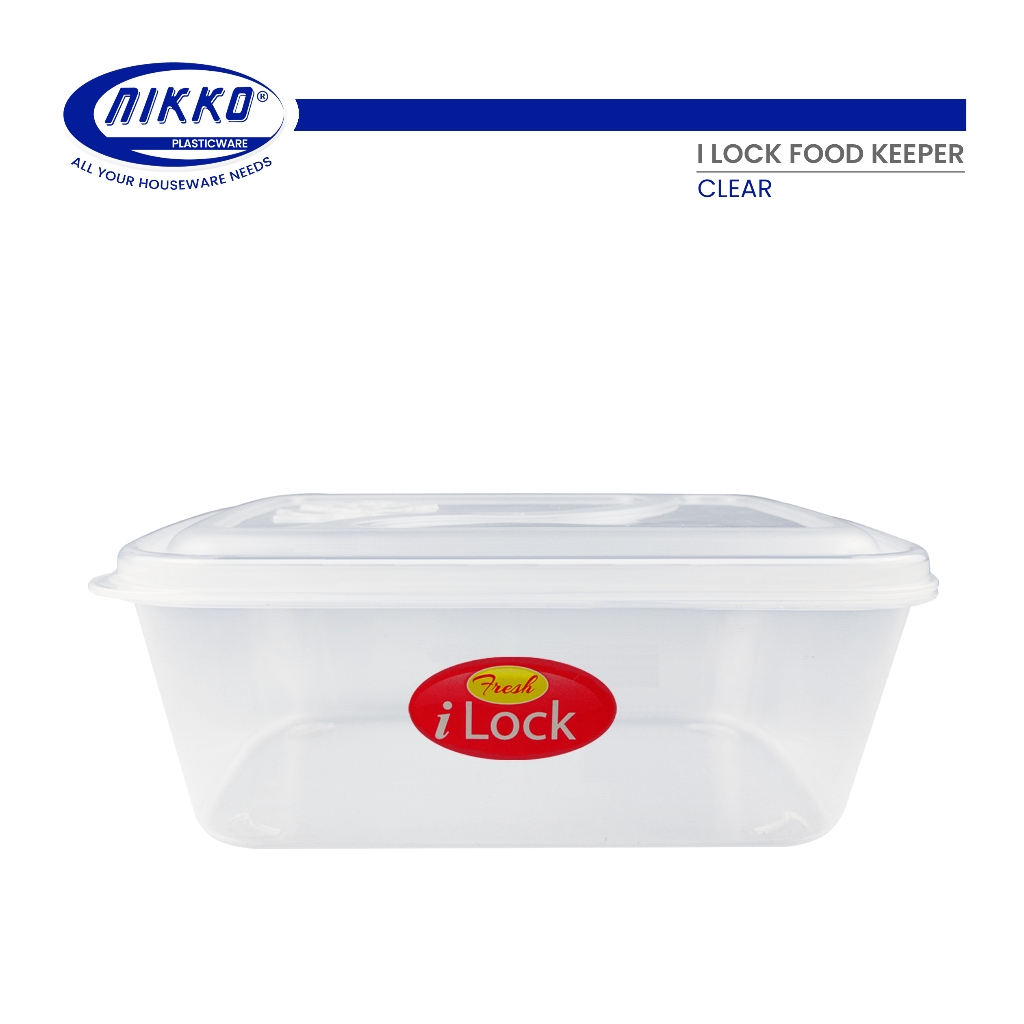 I Lock Food Keeper - Rectangular Lunch Box Transparent Food Kitchen ...