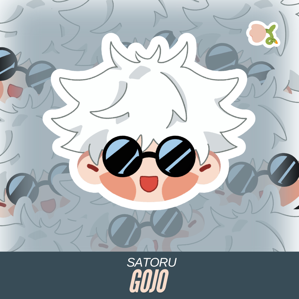 GOJO SATORU Waterproof Vinyl Stickers | For Cars, Notebooks, Laptop ...