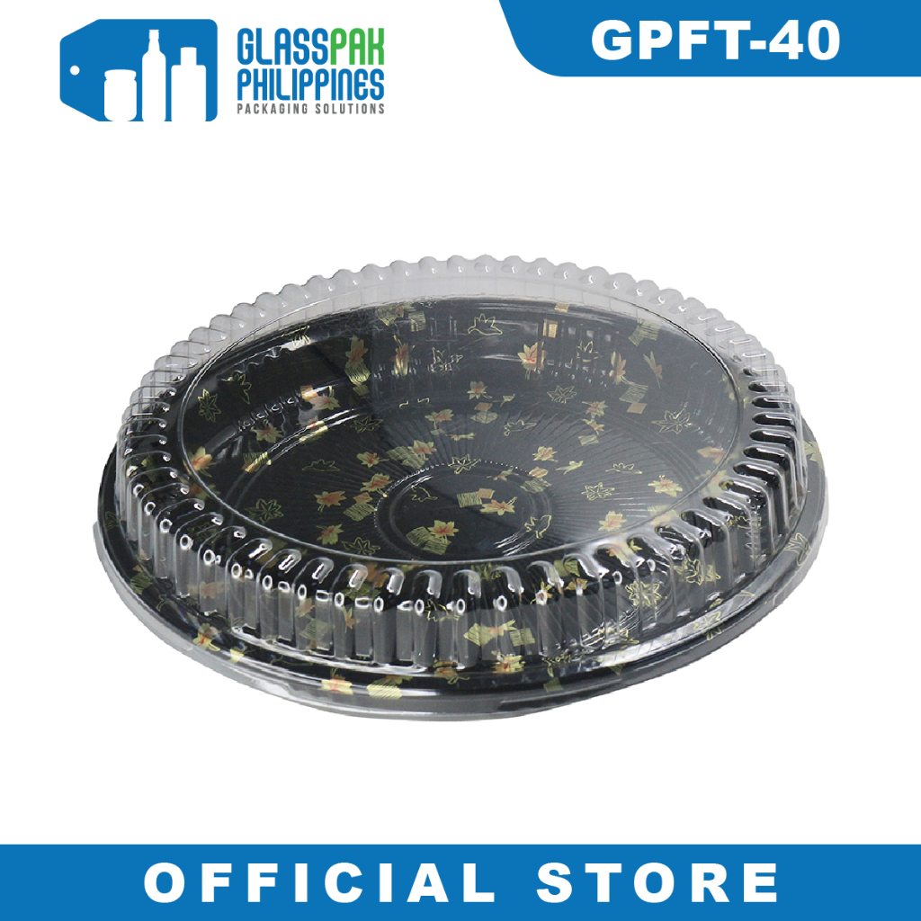Glasspak 10 Pcs Maple Leaf Design Round Reusable Empty Plastic Sushi ...