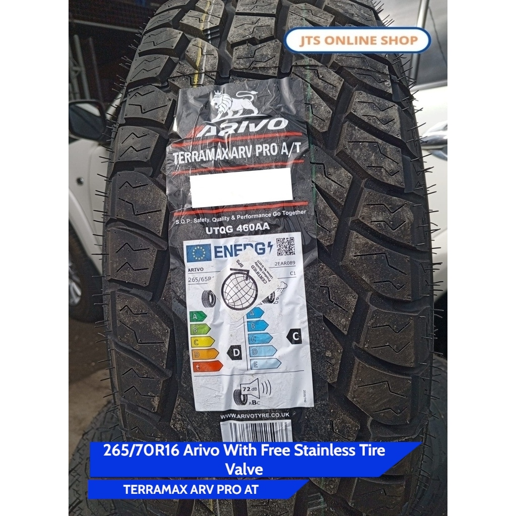 265/70R16 Arivo Terramax ARV PRO AT with Free Stainless Tire Valve | Shopee Philippines