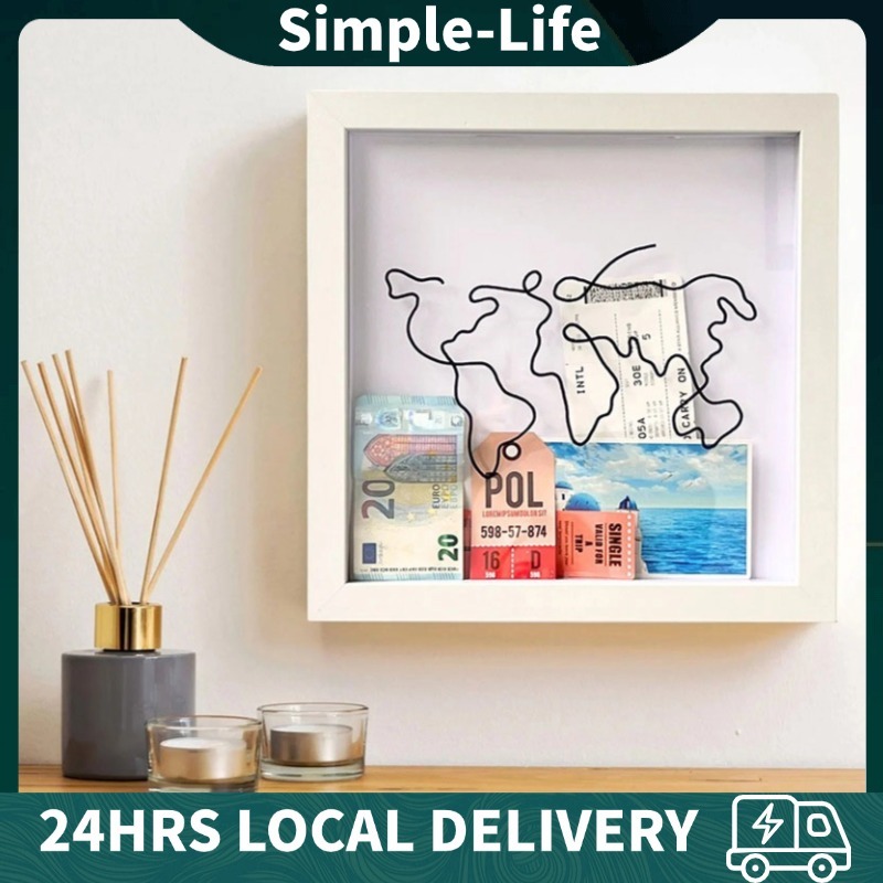 Travel Ticket Shadow Box Adventure Archive Box Travel Shadow Box with ...