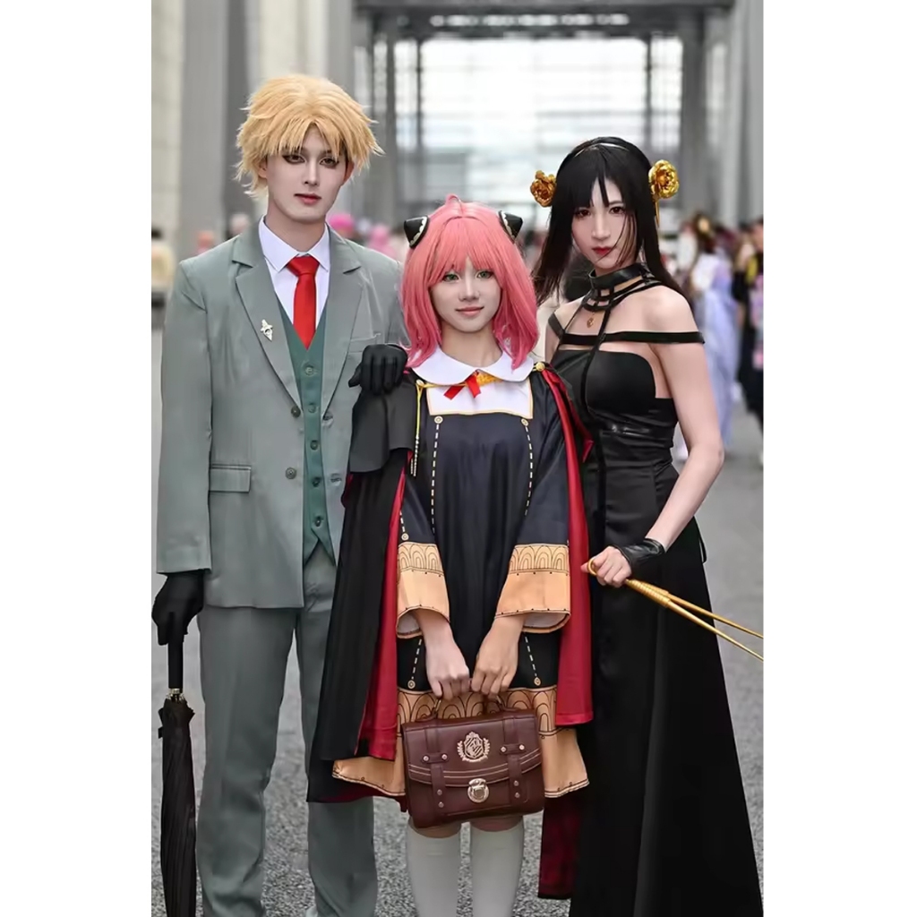Anime Spy X Family Cosplay Costume Yor Forger Sexy Dress Loid Forger ...