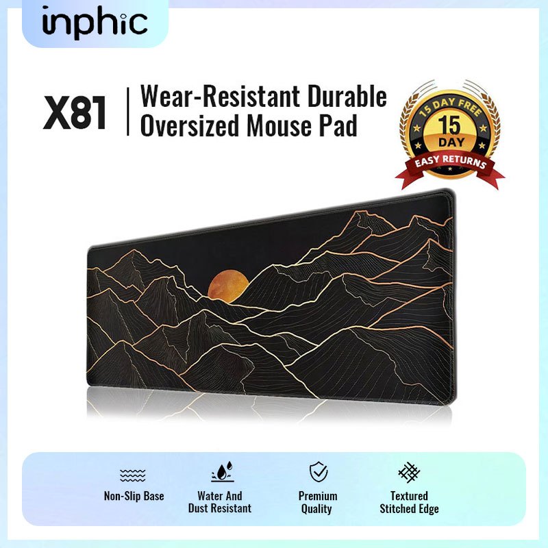 INPHIC big mouse pad Office game table mat non-slip base Wash Sunset ...